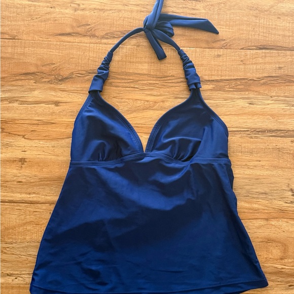 Tops | Vintage Navy Blue Halter Top | Poshmark